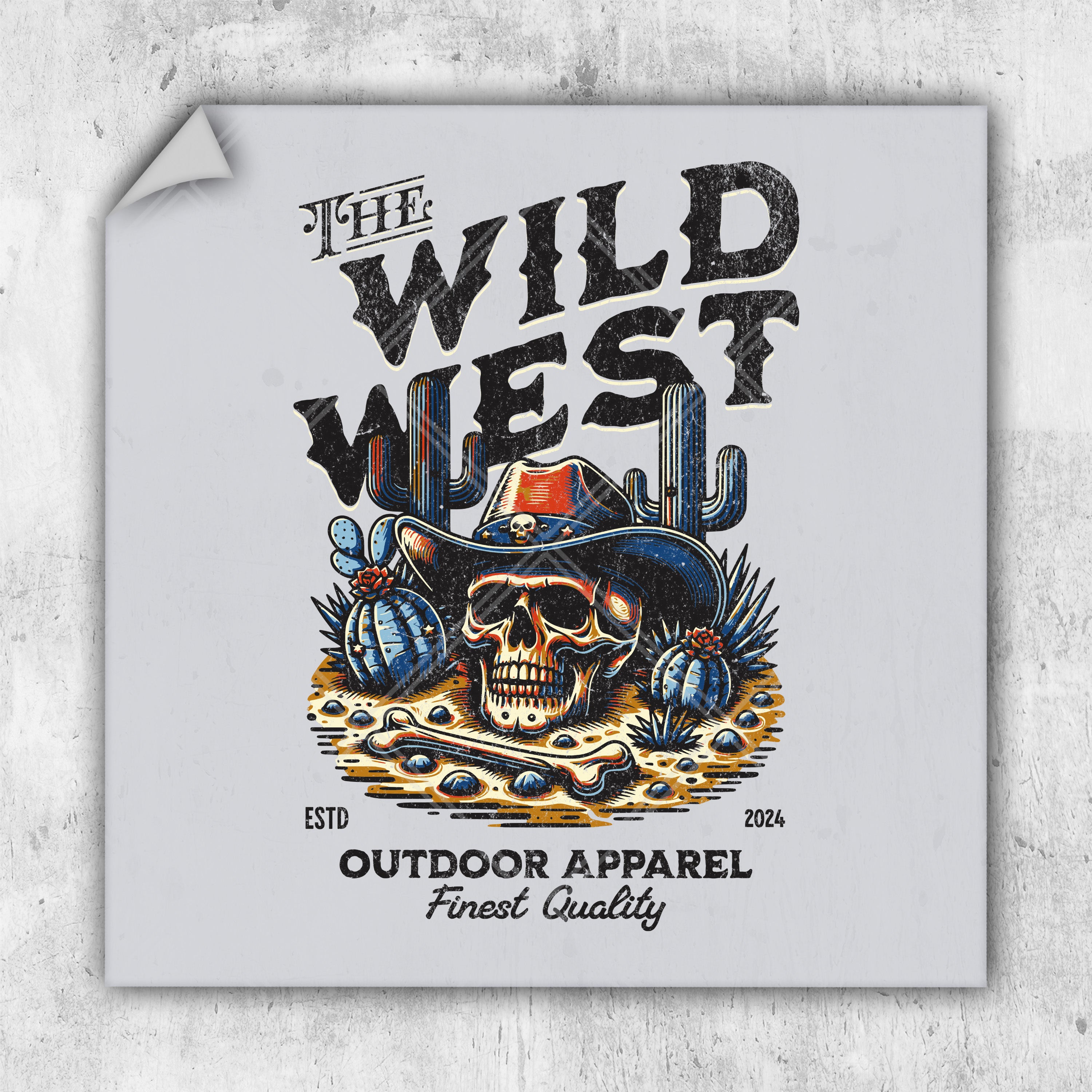 The Wild West - DTF Transfer - Ready To Press - Western DTF Transfers ...